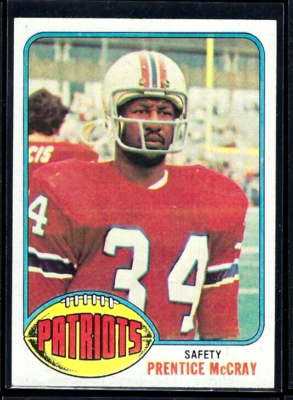 1976 Topps Football #518 - Prentice McCray - New England Patriots | eBay