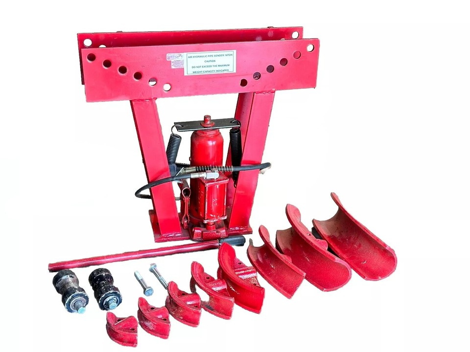 16 Ton Air Hydraulic Pipe Bender Steel Tube Rod Bar Bending Machine w ...