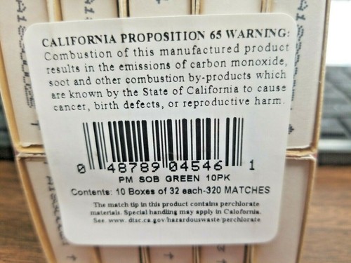 (3,840 MATCHES) CARTWRIGHT STICK MATCHES IN UNDIVIDUAL BOXES, (120 BX ...