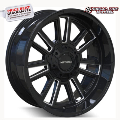 Mayhem Apollo 8115 Gloss Black/Milled - 20X9 - 8x170 BP, 18MM Offset (1 ...