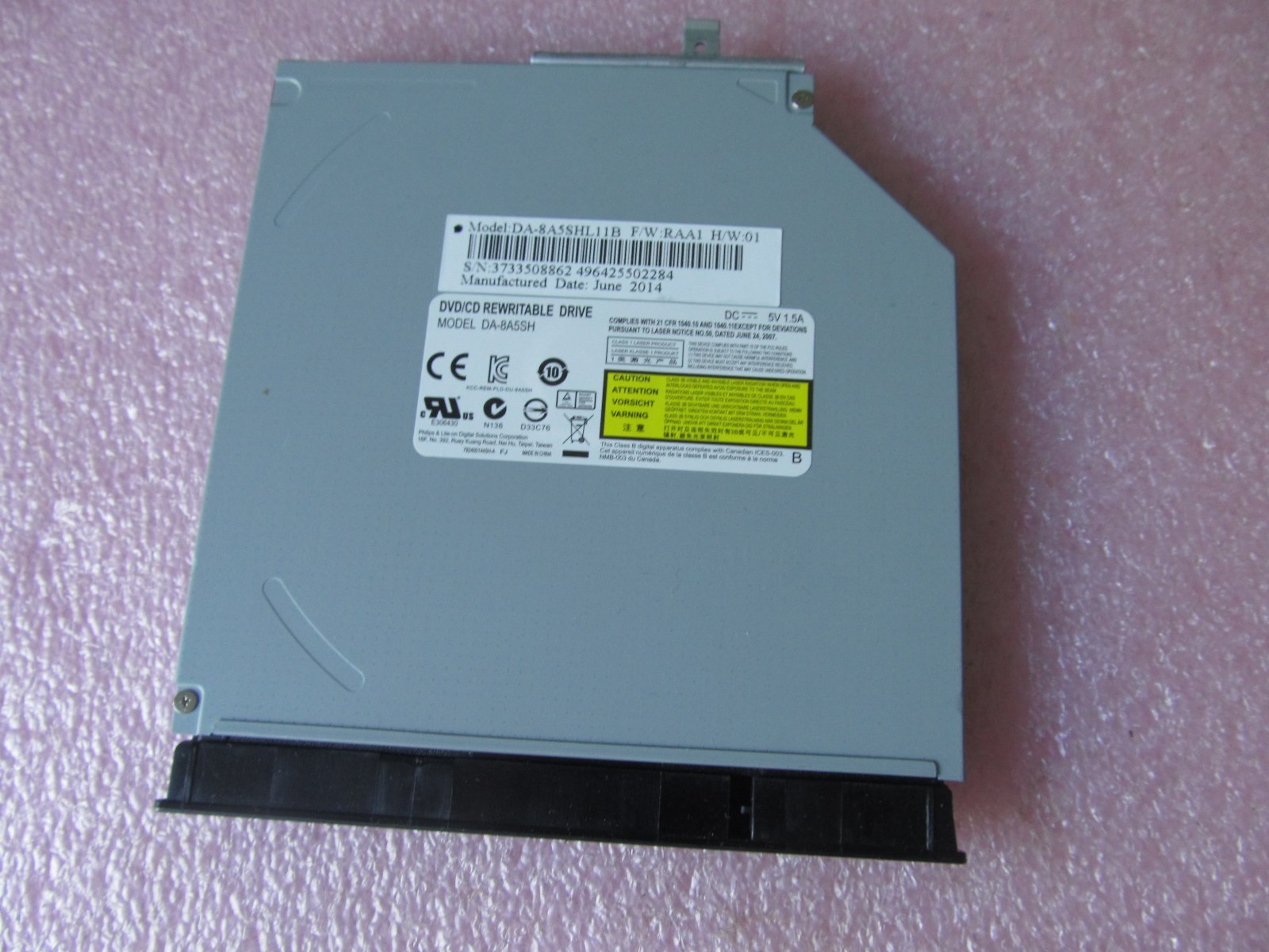 Asus X553MA X553 D553 Series DVD Super Multi Recorder Drive DS-8A5SH ...