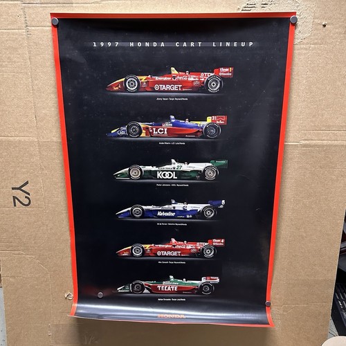 Vintage 1997 Honda Racing Cart Line Up PPG Indy Race Car Poster | eBay