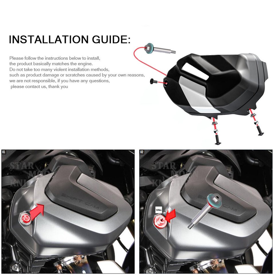 Engine Cylinder Head Guards Protector Cover For BMW R1250RT R1250R 2018 ...