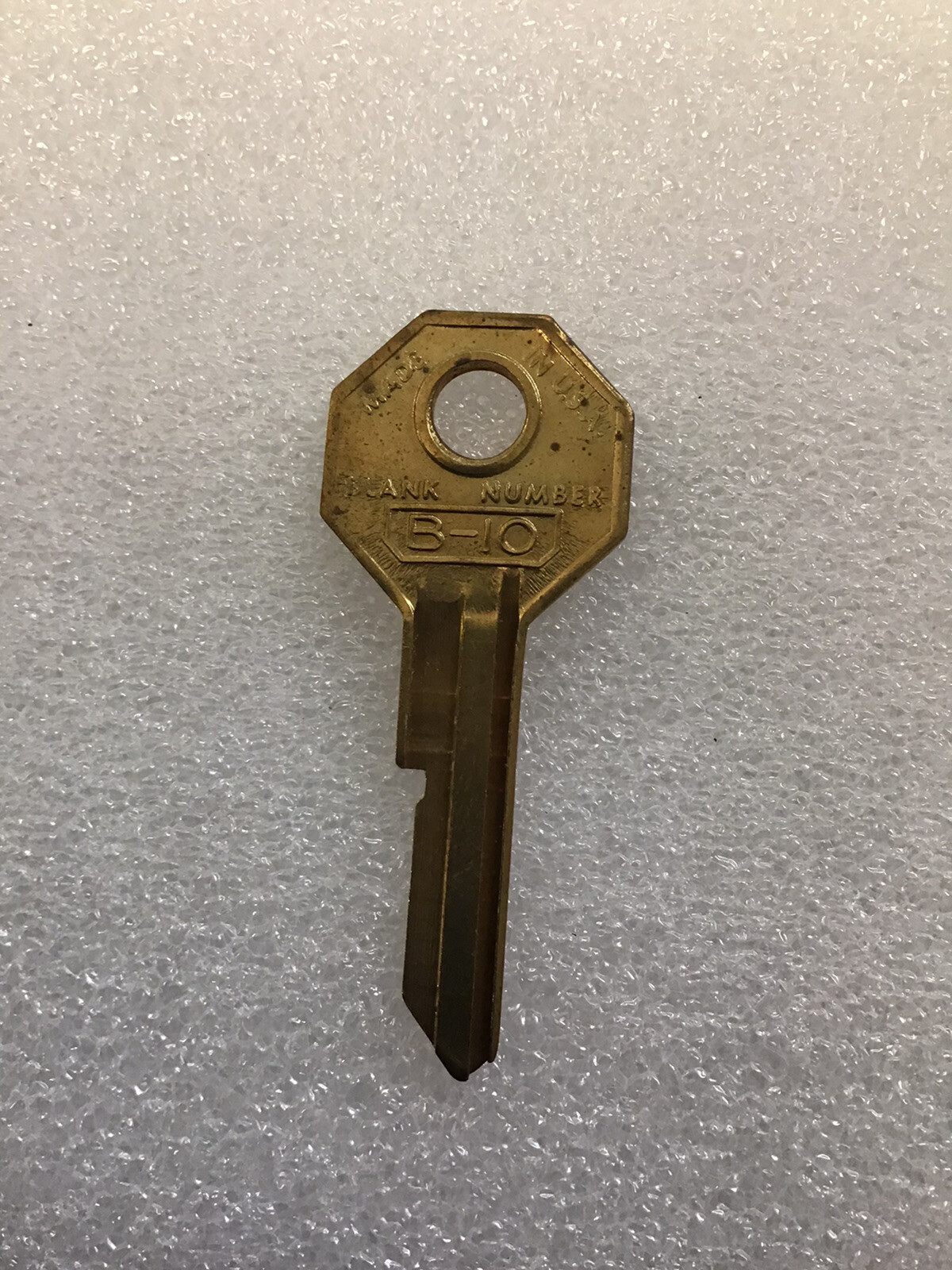 VINTAGE ORIGINAL BRASS CURTIS KEY BLANK 1935-1966 H1098LA B10 GM GTO ...