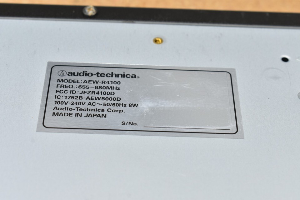 Set of 2 Audio-Technica AEW-R4100, UHF Synthesized Diversity Receiver ...
