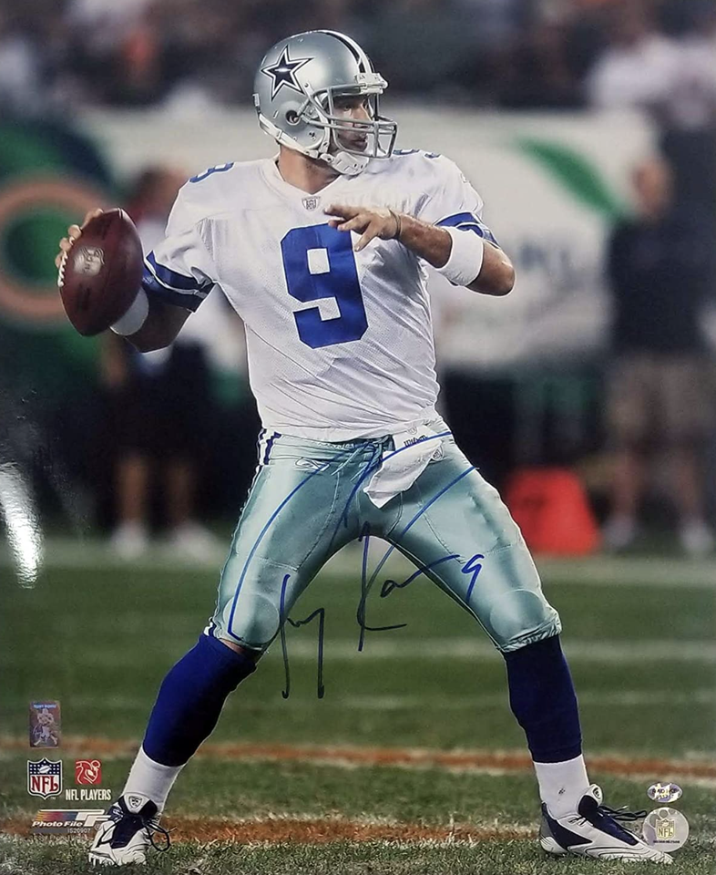 Tony Romo Dallas Cowboys 20"x24" Framed & Autographed Photo | eBay
