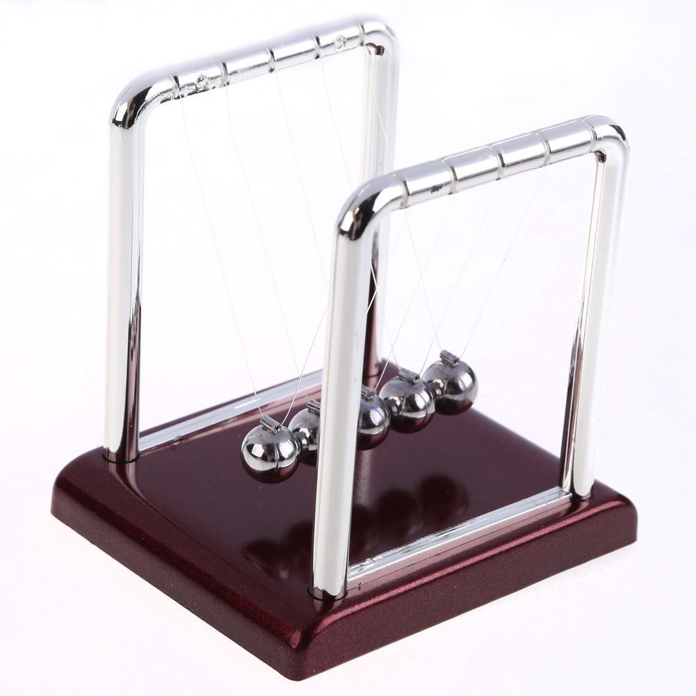 2PCS Newton s Cradle Fun Balance Balls Desk Science Education Desk Deck ...