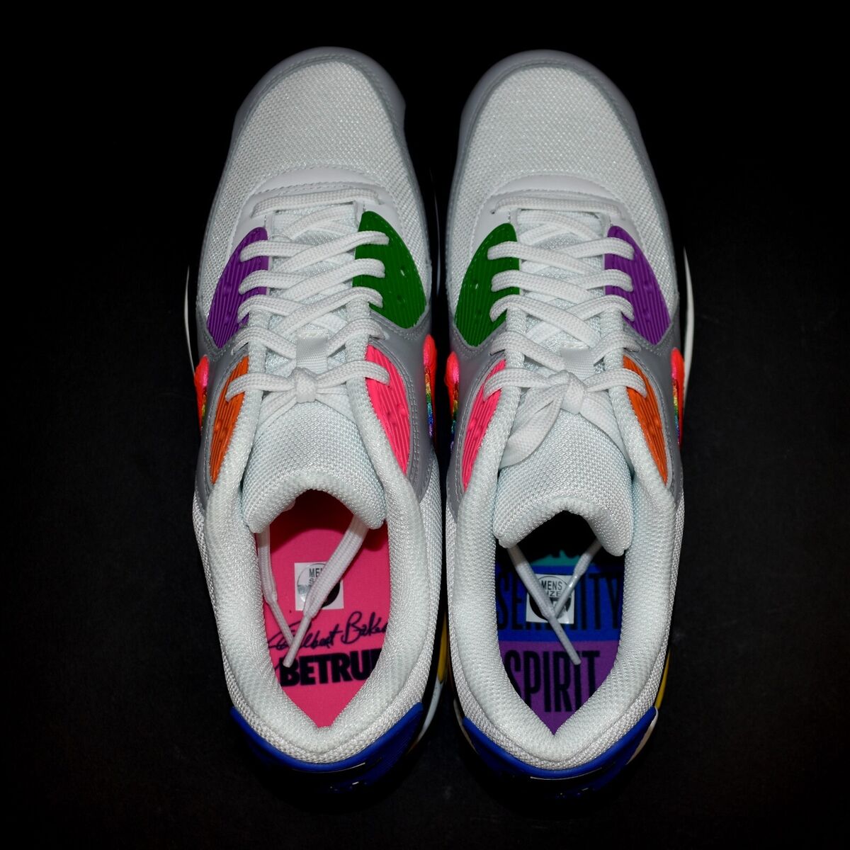 NWT Nike Air Max 90 BETRUE Rainbow Swoosh Men's Sneakers 10 NWT Nike Air Max 90 BETRUE Rainbow Swoosh Men's Sneakers 10