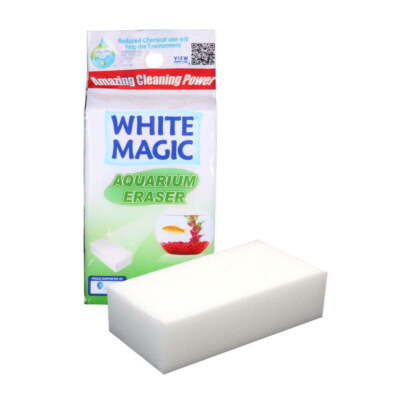 White Magic Aquarium Eraser Sponge Glass/Acrylic Cleaner Fish Tank ...