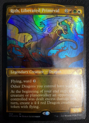 mtg magic Rith, Liberated Primeval FOIL showcase ENGLISH Riss ...