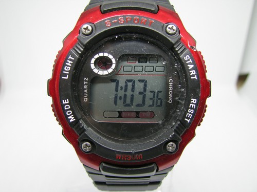 S-SPORT Digital Watch WR30M | eBay