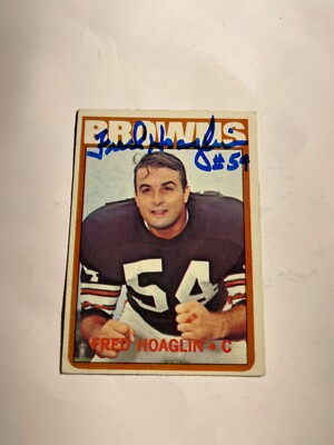 Cleveland Browns FRED HOAGLIN Signed Card | eBay