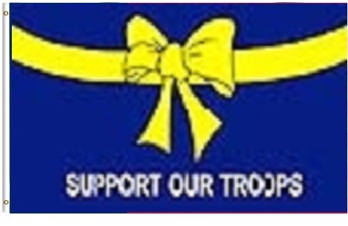 Military Yellow Ribbon Support Our Troops 3x5 Banner Flag Super ...