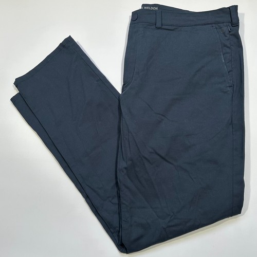 Mack Weldon Mens Maverick Techo Chino Pants Cotton Blend Blue Size ...