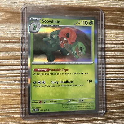 Scovillian 025/197 Obsidian Flames Holo Rare Pokémon Card Near Mint ...