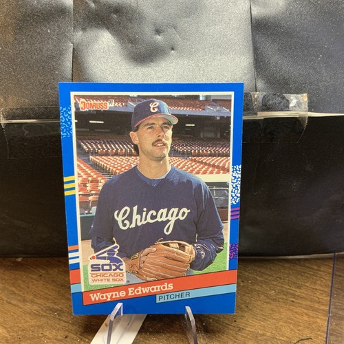 1991 Donruss Baseball Card Wayne Edwards Chicago White Sox #327 Dot ...