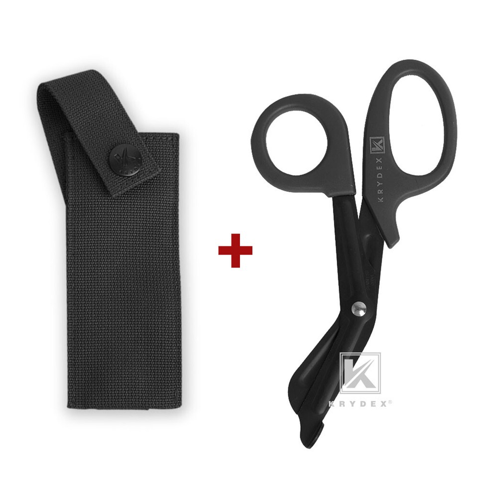 KRYDEX Medic Hand Pouch & Shears Tactical Shear Pouch Scissors Sheath ...
