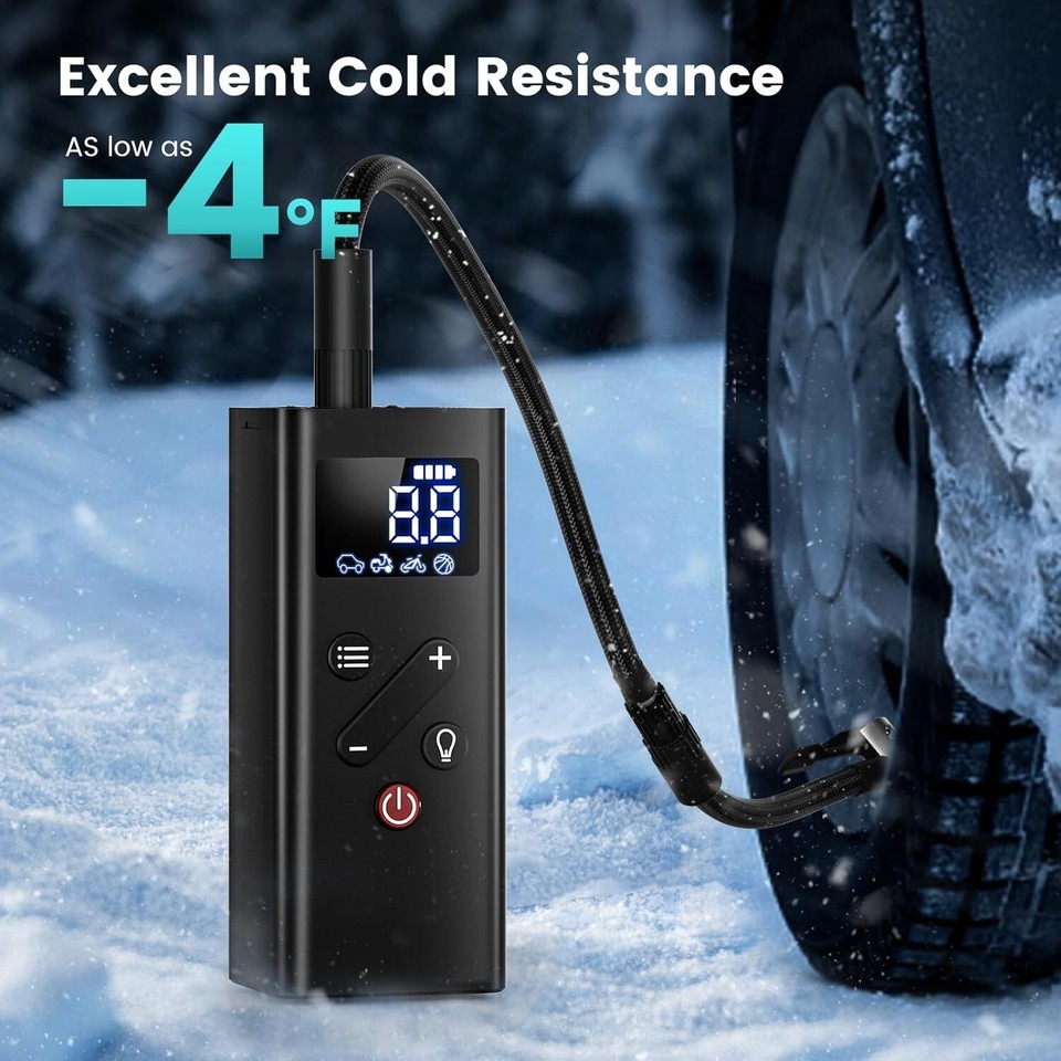 Pocket Air Car Tire Inflator Portable Air Compressor by Bullseye Pro ...