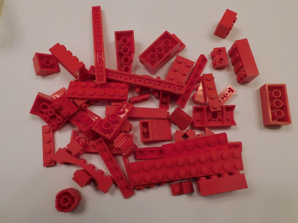 Legos 50 Red Miscellaneous Building Legos 5703860009965| eBay