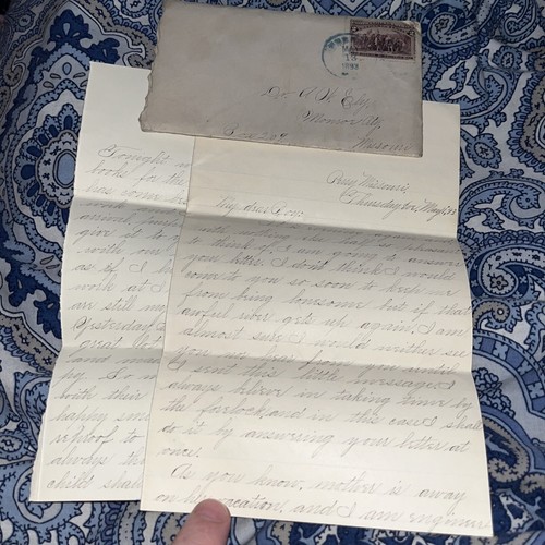 Antique 1893 Saucy Love Letter: Perry MO DR to Monroe City “Above ...