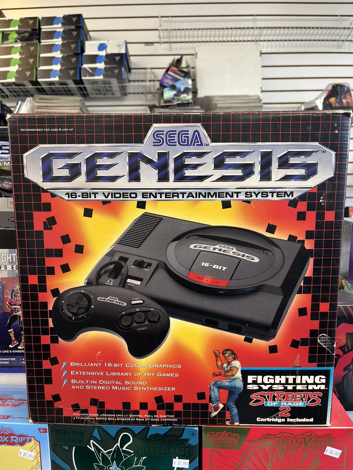 Sega Genesis Model 1 Console Streets of Rage 2 Bundle In Box Rare ...