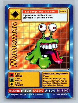 Digimon Digi Battle - Numemon Bo-63 - Series 2 Bandai 1999 | eBay
