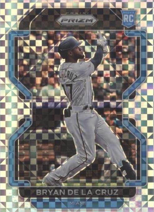 2022 Panini Prizm - Bryan De La Cruz #11 Power Plaid Prizm /75 (RC) for ...
