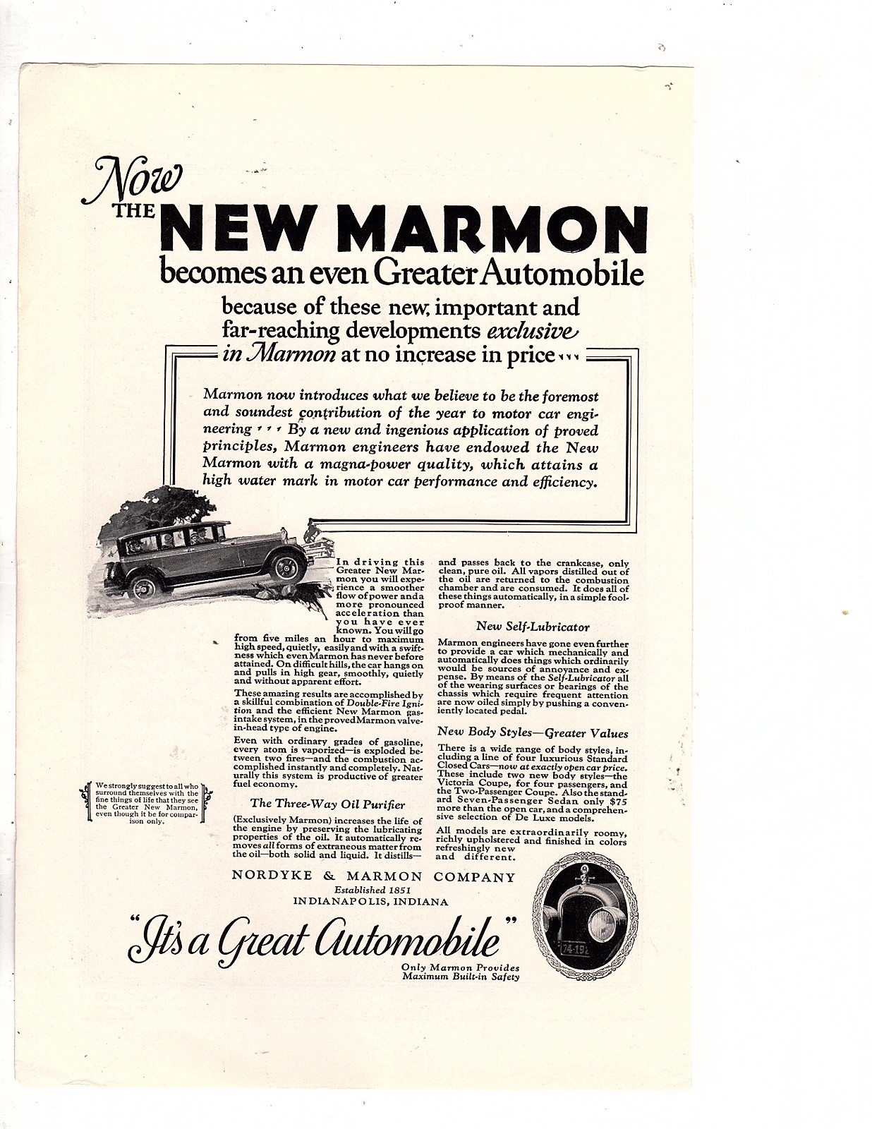 Marmon Motor Car Company Indianapolis Indiana Marmon Big 8 1930 OZ370 ...