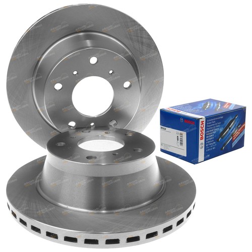 Front Disc Rotors + Bosch Brake Pads for Commodore VR VS Statesman ...