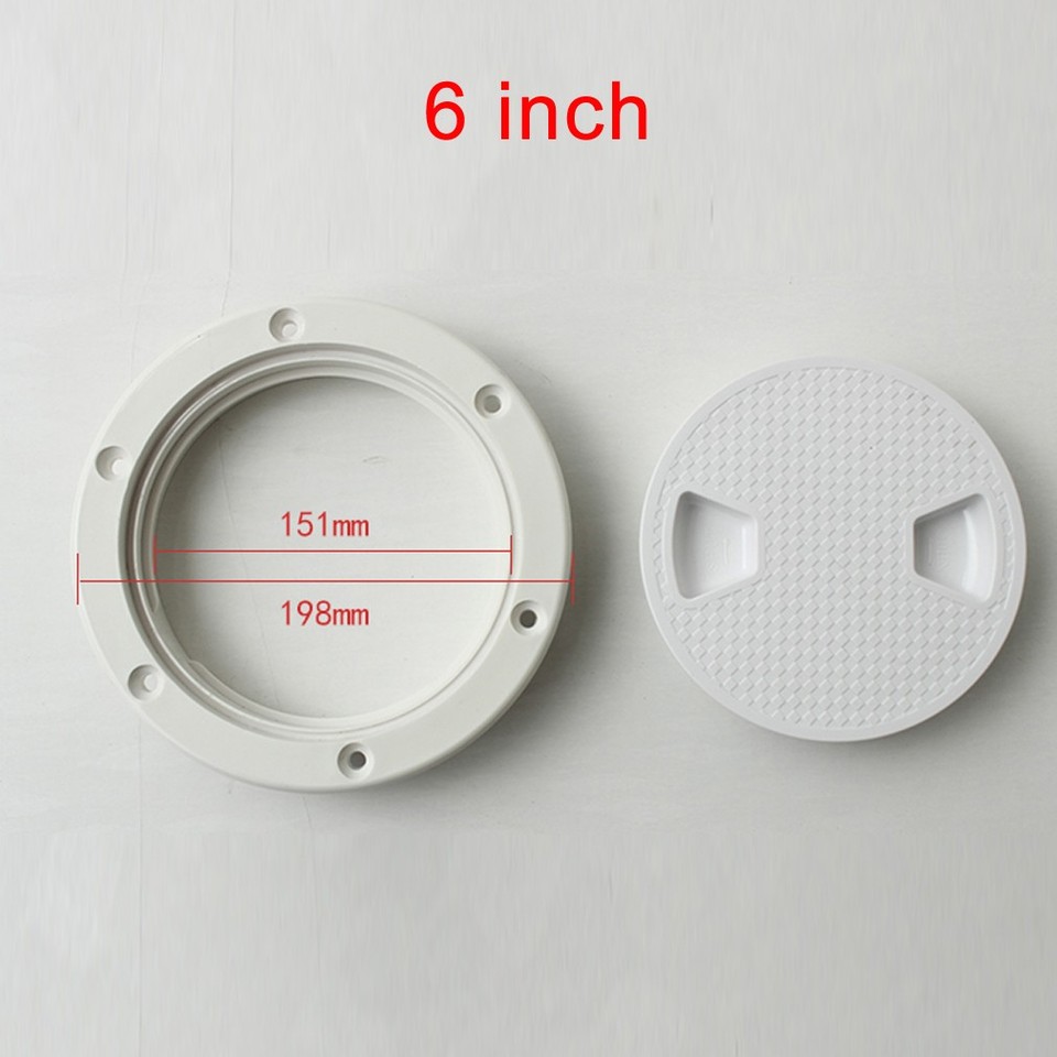 4"/6"/8" Diameter Access Hatch Cover Deck Plate Anti-slip Panel Boat ...