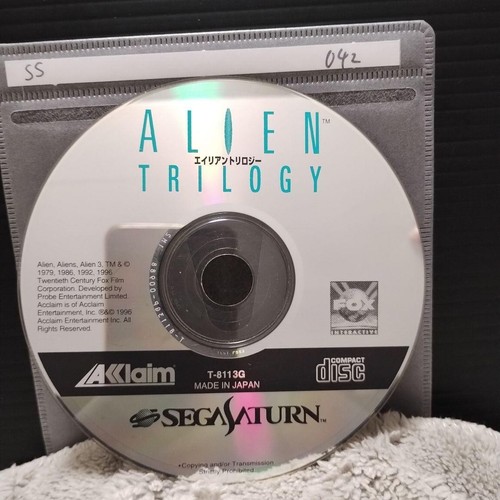 Sega Saturn Alien Trilogy Ss Disc Only Working Products Bulking Great ...