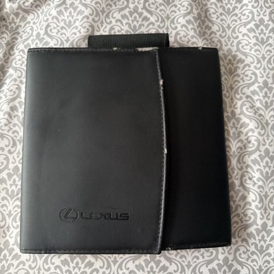 Lexus Owners Manual Case Leather Black Factory Original Holder Genuine ...