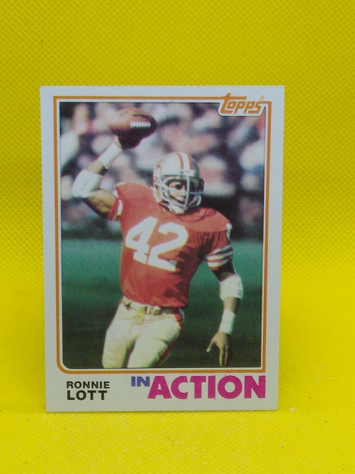 Ronnie Lott 1982 Topps ROOKIE #487 San Francisco 49ers USC Trojans Hall ...