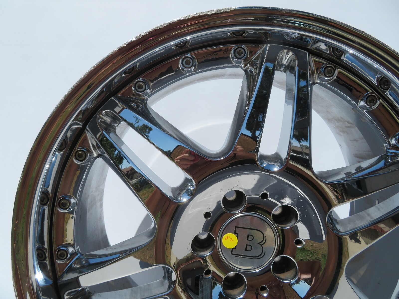 ONE FACTORY CHROME BRABUS MONOBLOCK VI WHEEL RIM 20"X9.5" P/N ...