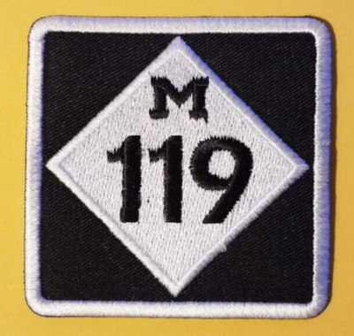 M 119 Michigan Detroit approx 2.5x2.5" Embroidered Patch Iron and or ...