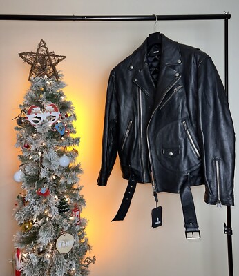 Mackage Magnus Leather Moto Jacket Men’s | eBay
