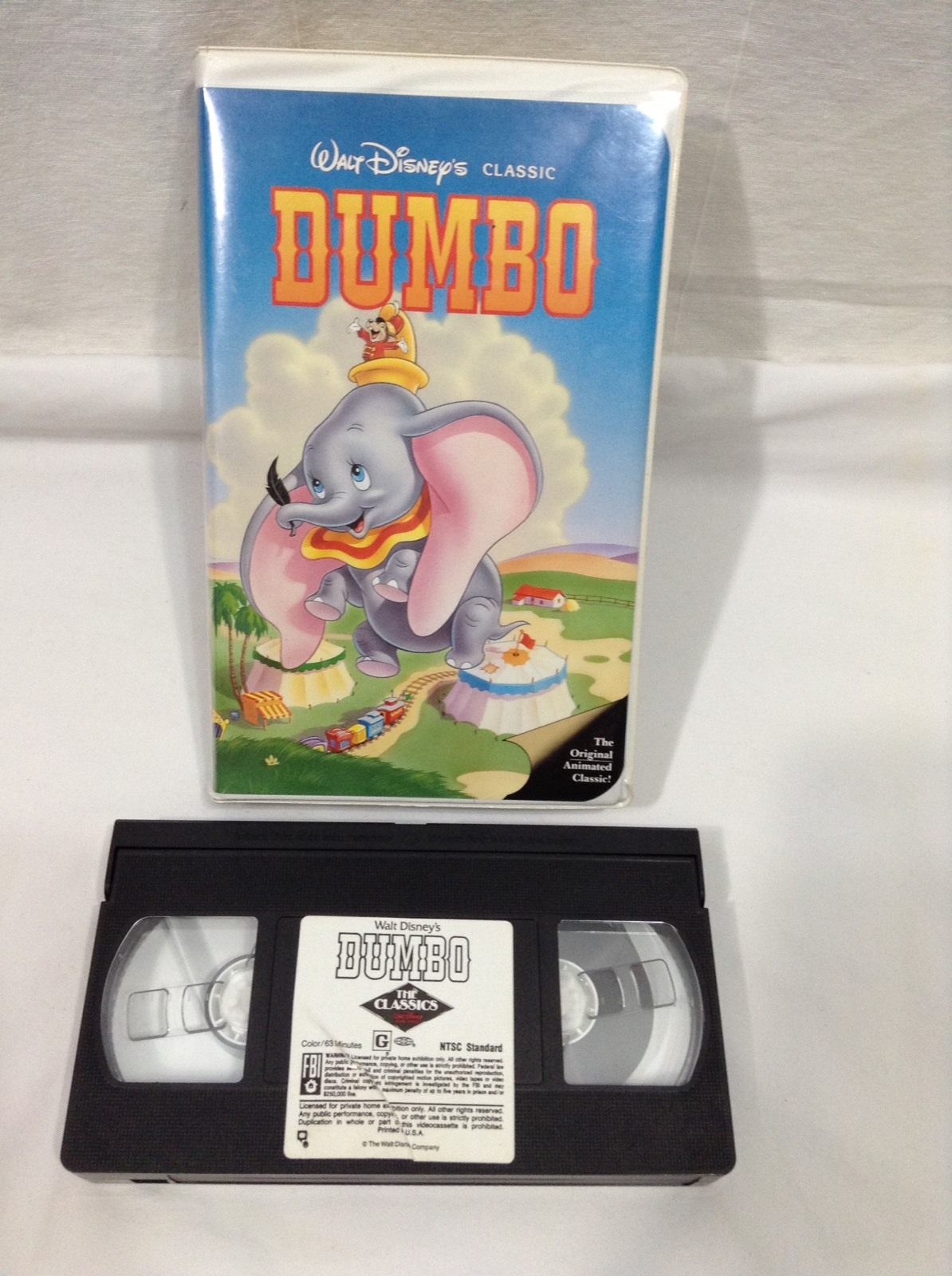 Dumbo VHS, 1994 Walt Disney's Black Diamond Classic Movie Classic 024 ...