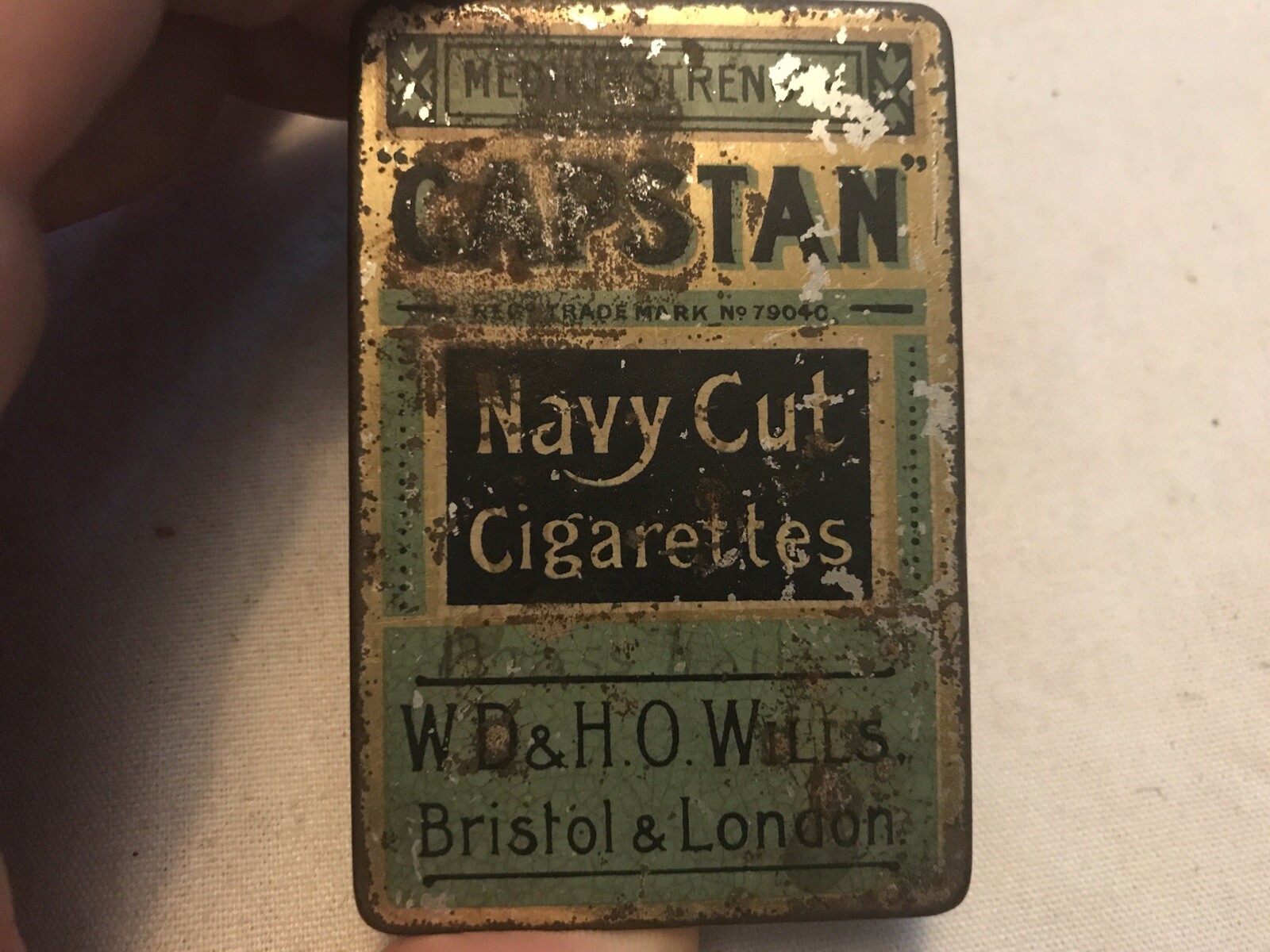 CAPSTAN, Navy Cut Cigarettes Vintage Tin, Rare Variation | eBay