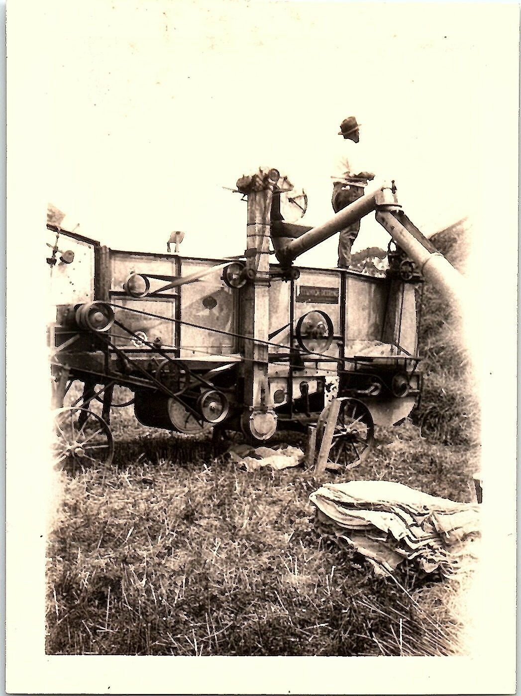Vintage Photo McCormick Deering Steam Thresher Hay Arlington VT Whimsy ...