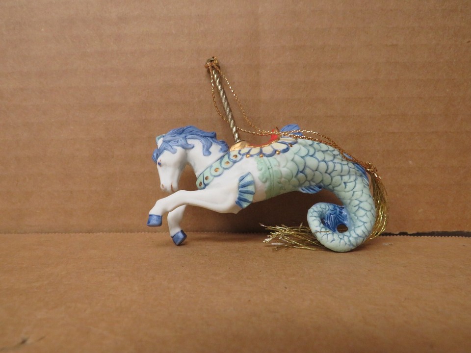 Lenox Carousel Christmas Ornament Porcelain Vintage 1989 Merhorse Horse ...