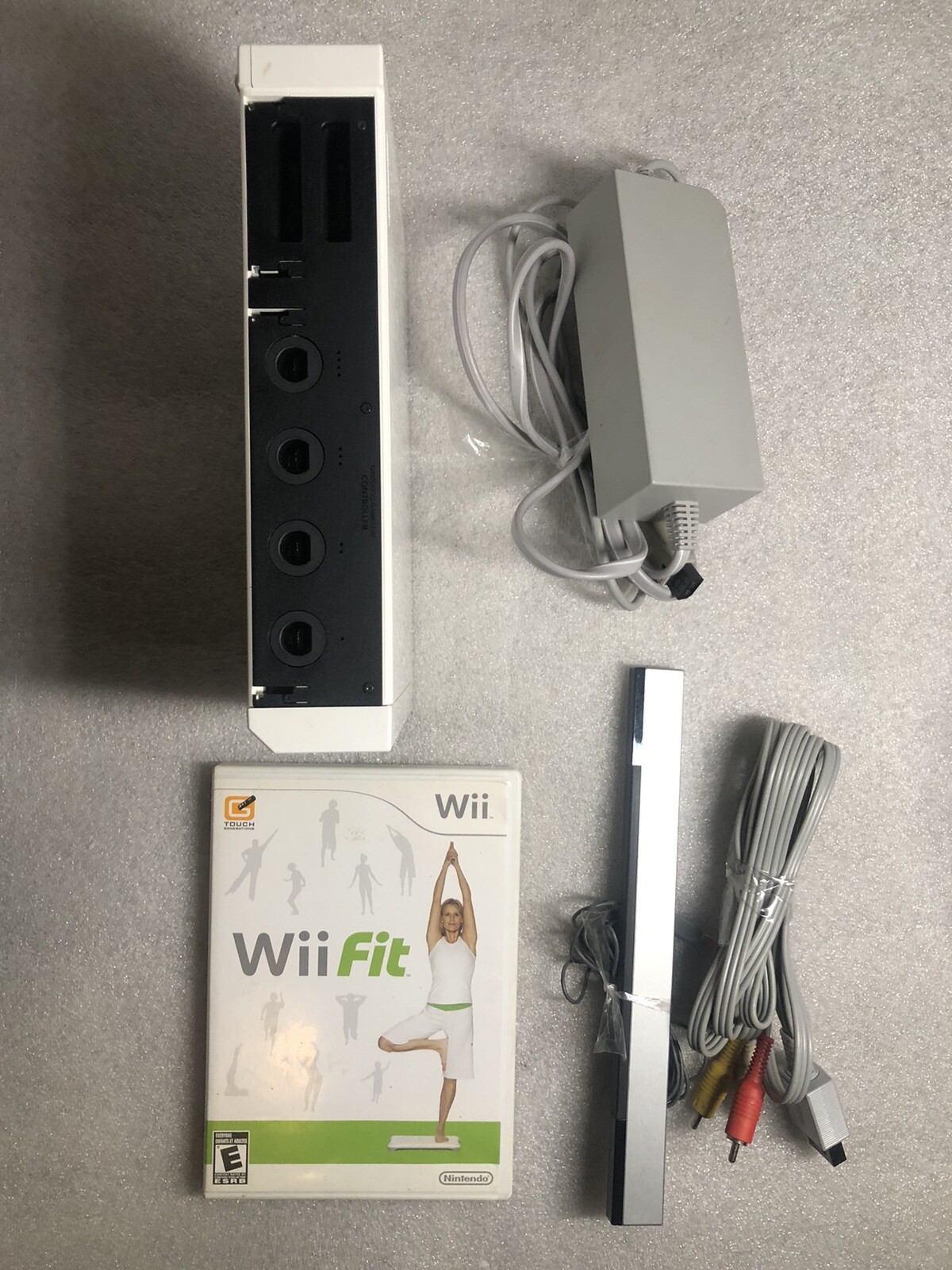 NINTENDO WII System Bundle Console & Cords Gamecube Compatible RVL-001 ...