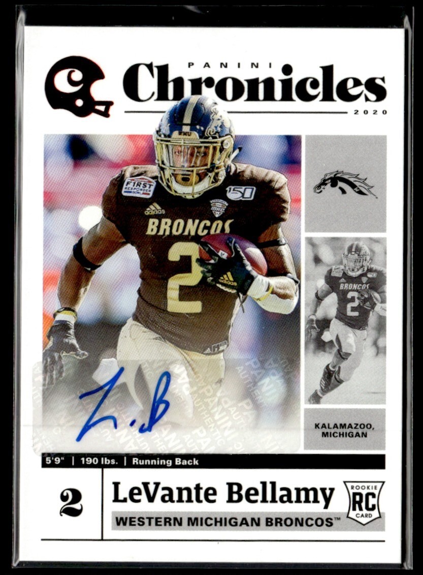 2020 Panini Chronicles Draft Picks Signatures LeVante Bellamy Rookie ...