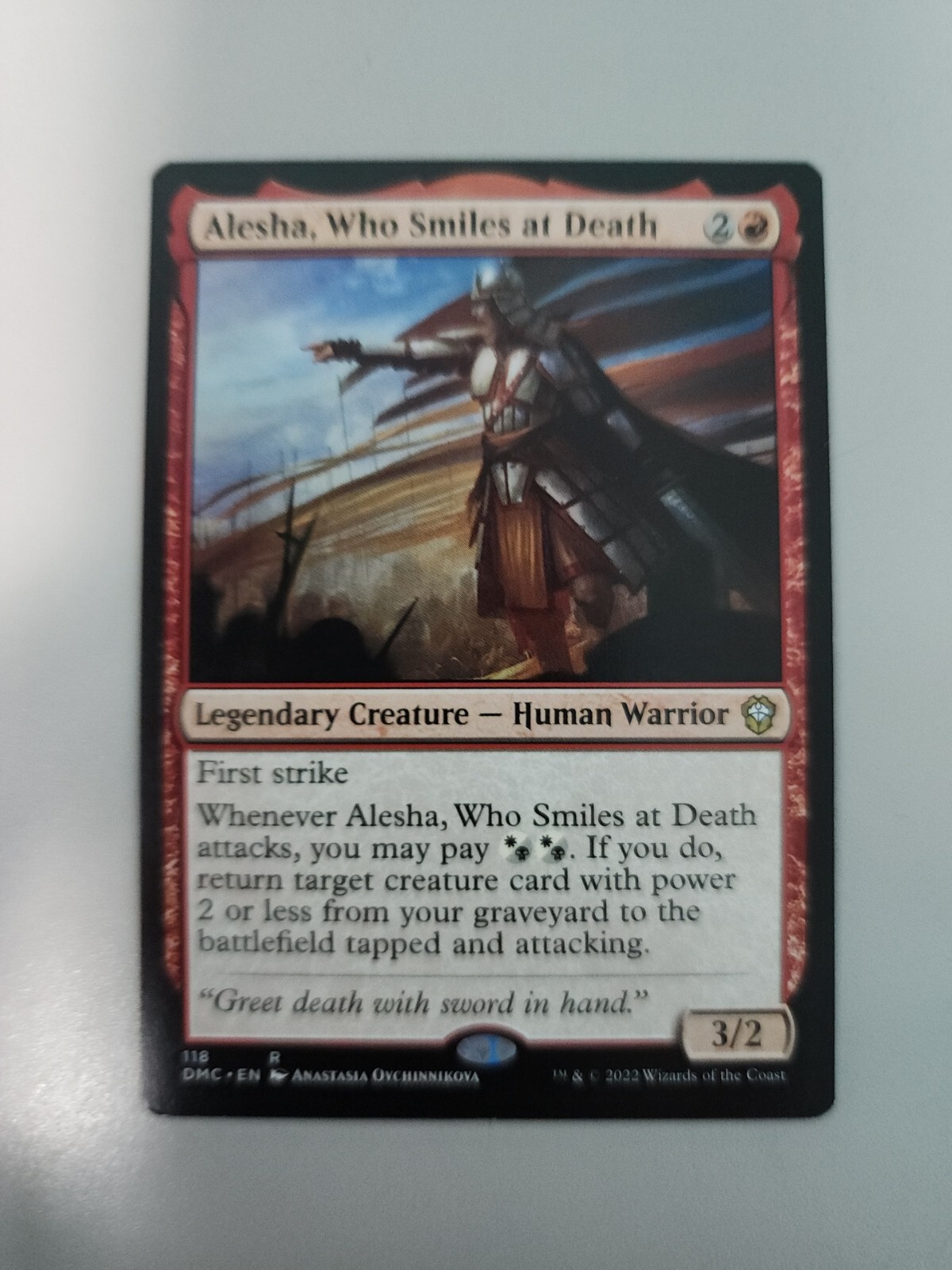 MTG Alesha, Who Smiles at Death Commander: Dominaria United 118 Regular ...