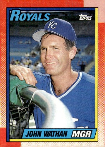1990 Topps #789 John Wathan -MANAGER- Kansas City Royals | eBay