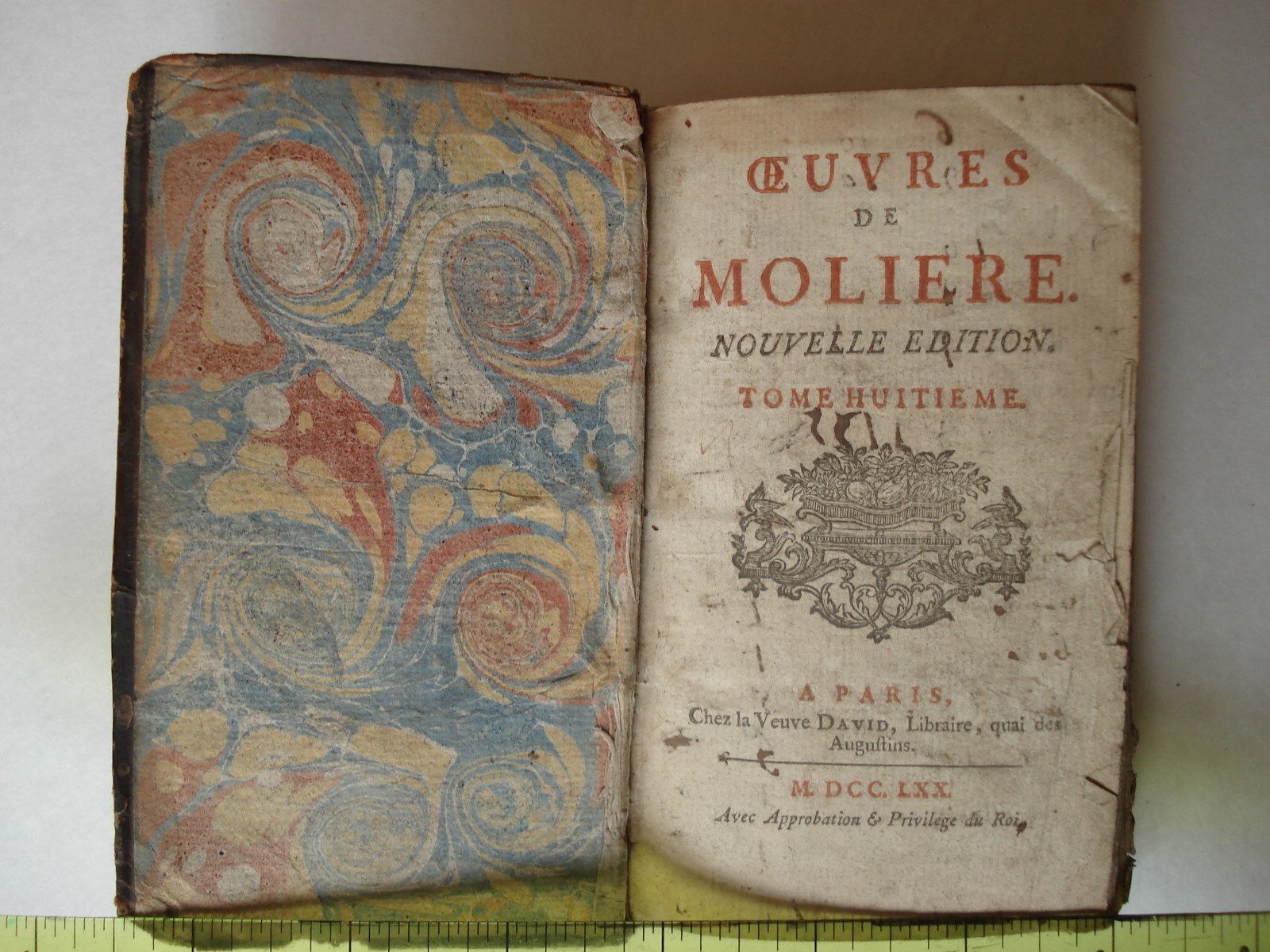 Antique Book OEVRES DE MOLIERE Molier- Tome 8 - 1770 | eBay