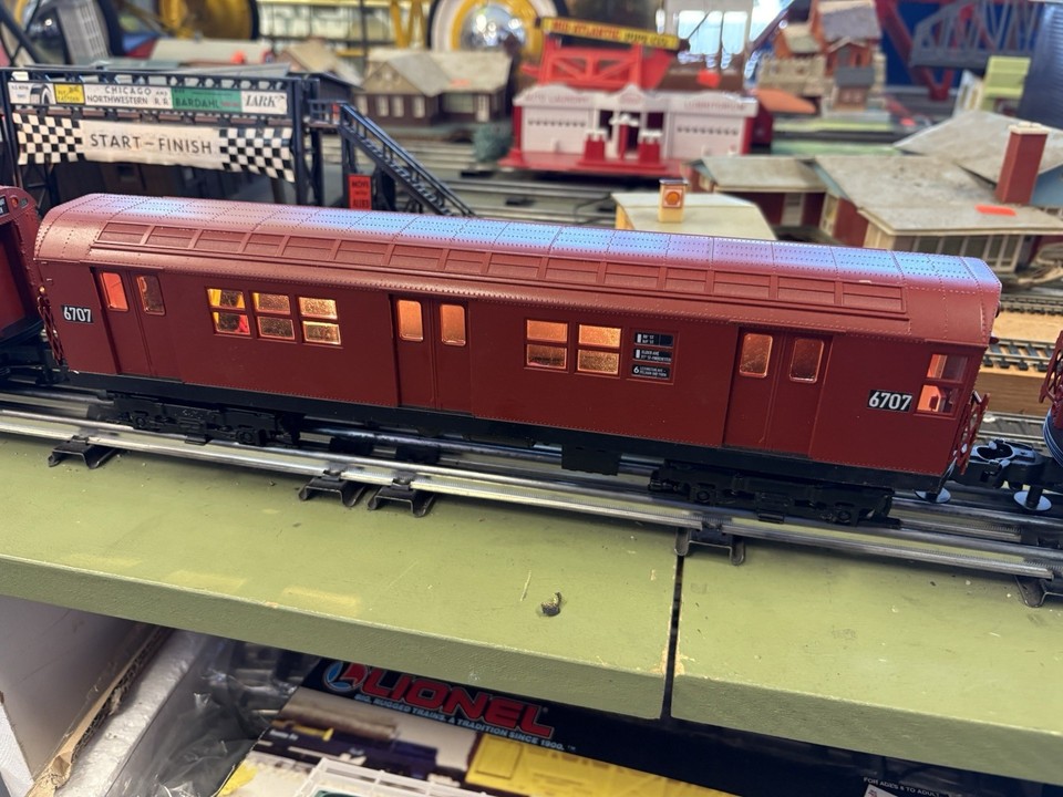 + MTH O Gauge RailKing R-17 Brown 3 Subway Car Set Non-Powered 6511 ...