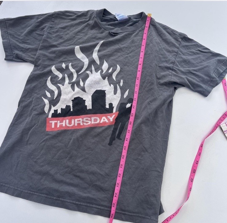 THURSDAY rare Band vintage 2000's size L t-shirt emo Fire merch Medium ...