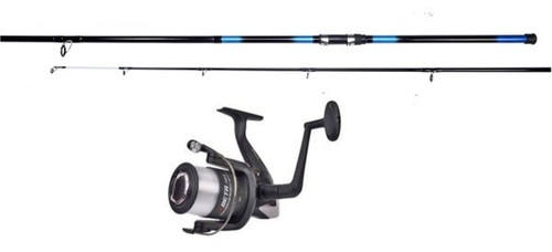 Shakespeare Bass Beach Rod & Firebird Reel Pier Rock Beachcaster ...