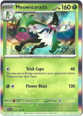 Meowscarada 015/198 Pokemon SV01: Scarlet & Violet Base Set HOLO RARE ...