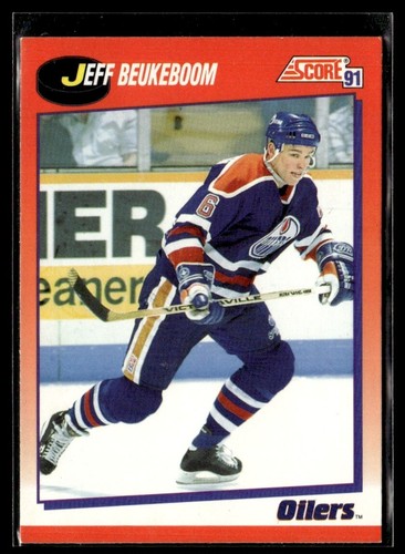 1991-92 Score Jeff Beukeboom Edmonton Oilers #253 | eBay